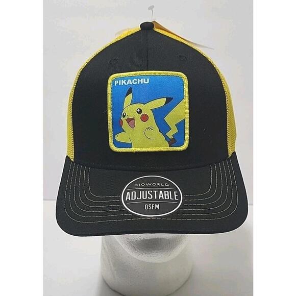 Accessories | Nintendo Pokemon Pikachu Snapback Hat Adjustable Black W ...